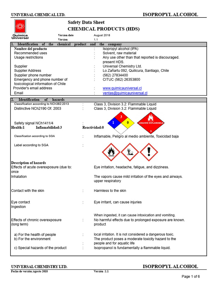 MSDS Sheets | PDF | Toxicity | Fires