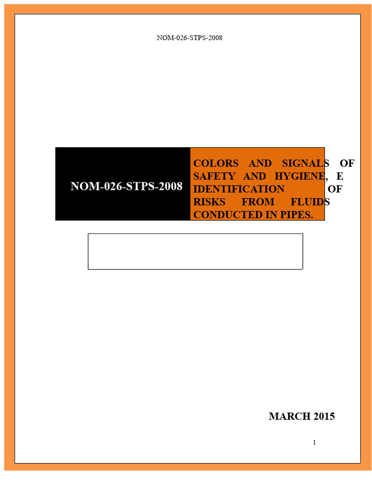 Nom 026 STPS 2008 | PDF | Safety | Dangerous Goods