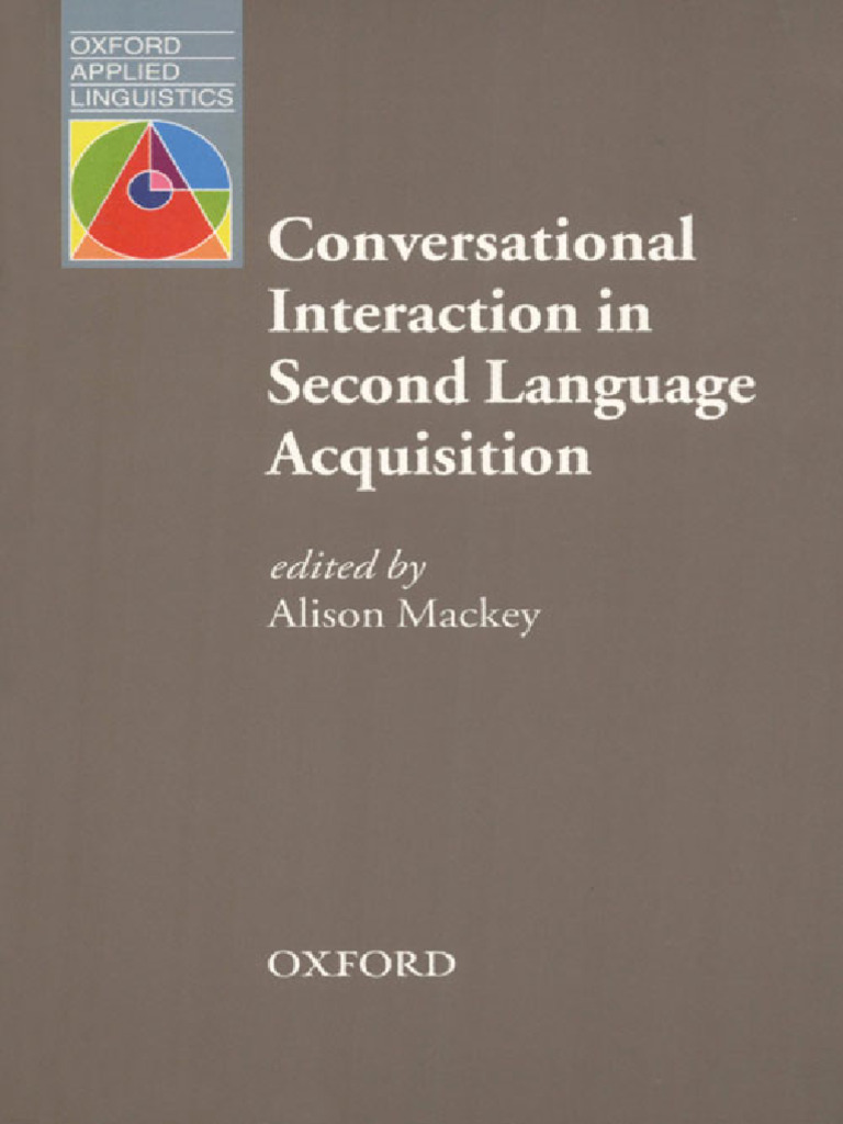 Conversational Interaction in Second Language Acquisition | PDF | Second Language Acquisition ...