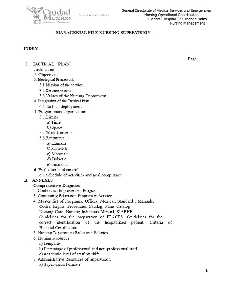 MANAGEMENT FOLDER For Class Nov. 2020 | PDF | Goal | Nursing