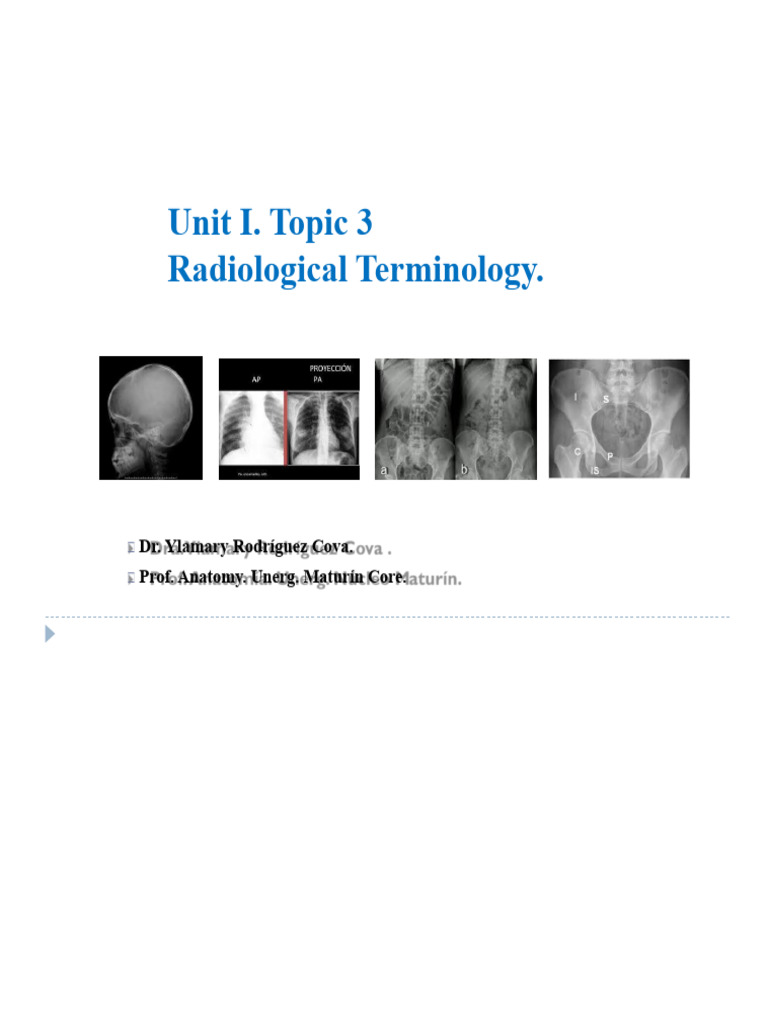 Radiological Terminology | PDF | Electromagnetic Radiation | X Ray