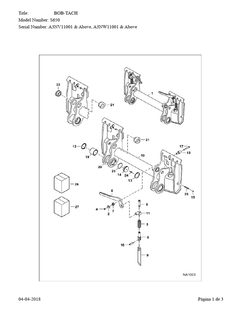 Repuestos BOB-TACH S650 y Kits | PDF