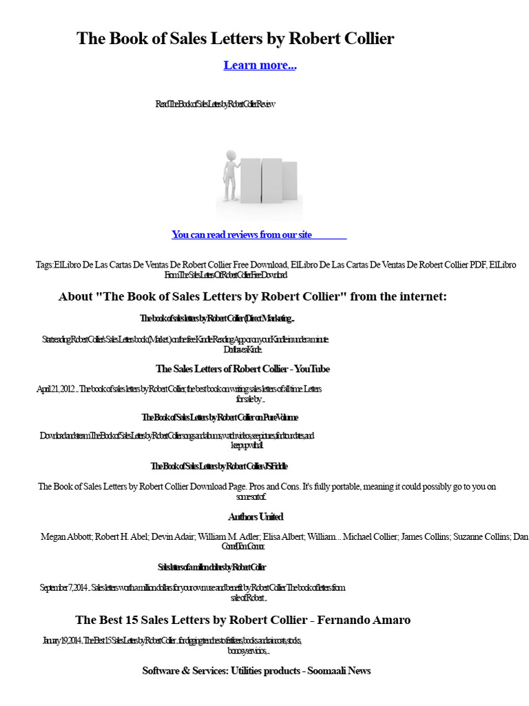The Book of Sales Letters by Robert Collier.pdf | PDF | Communication ...