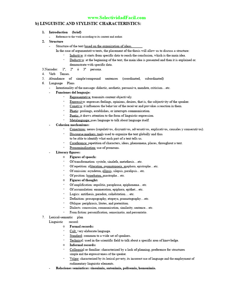 Linguistic and Stylistic Features Analysis | PDF | Linguistics | Narrative