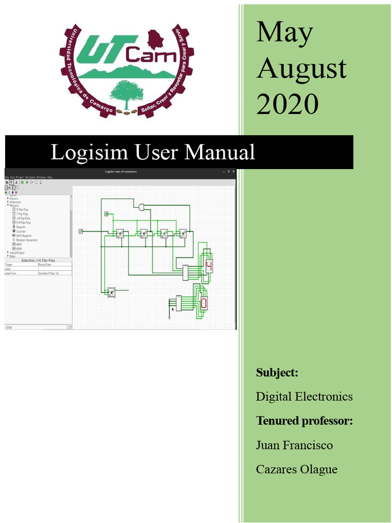 Logisim User Manual | PDF | Boolean Algebra | Teaching Mathematics
