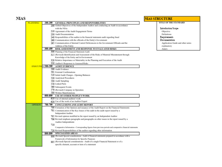 NIAS Audit Standards Overview | PDF | Audit | Auditor's Report