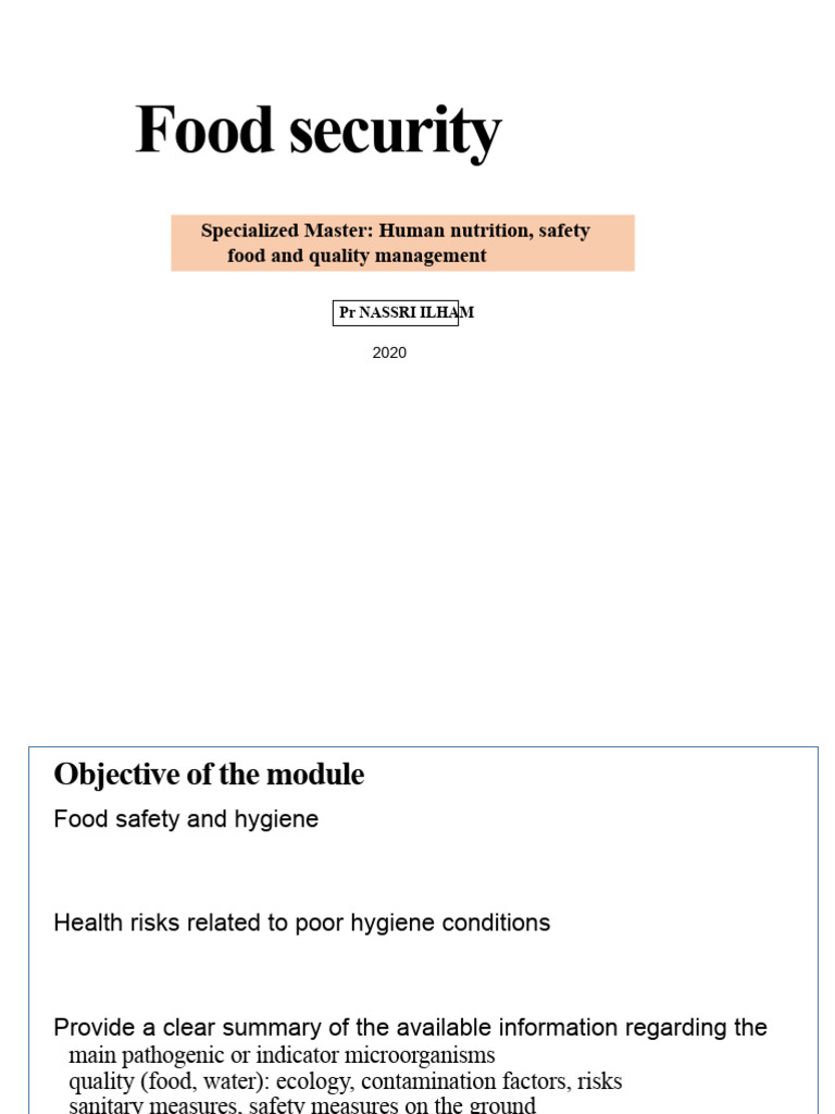 Food Safety and Hygiene Management Guide | PDF | Food Safety | Hygiene