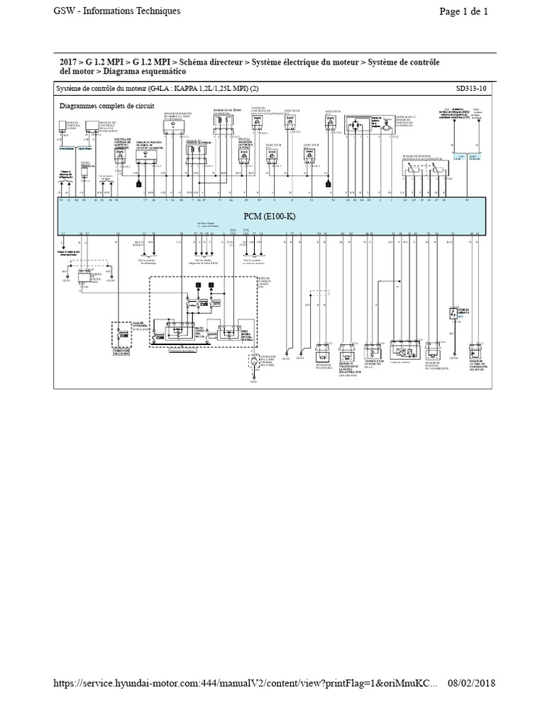 Schéma de Câblage Grand I10 | PDF | Véhicules terrestres | Technologie ...