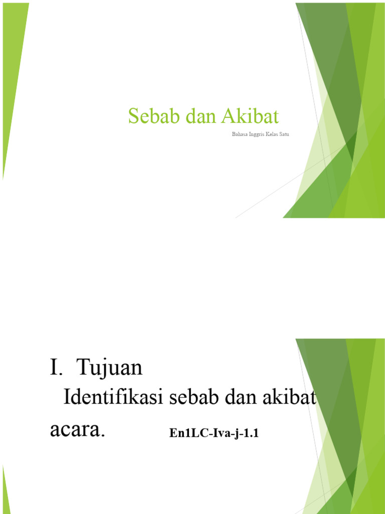 Hubungan Sebab dan Akibat Kelas 1 | PDF