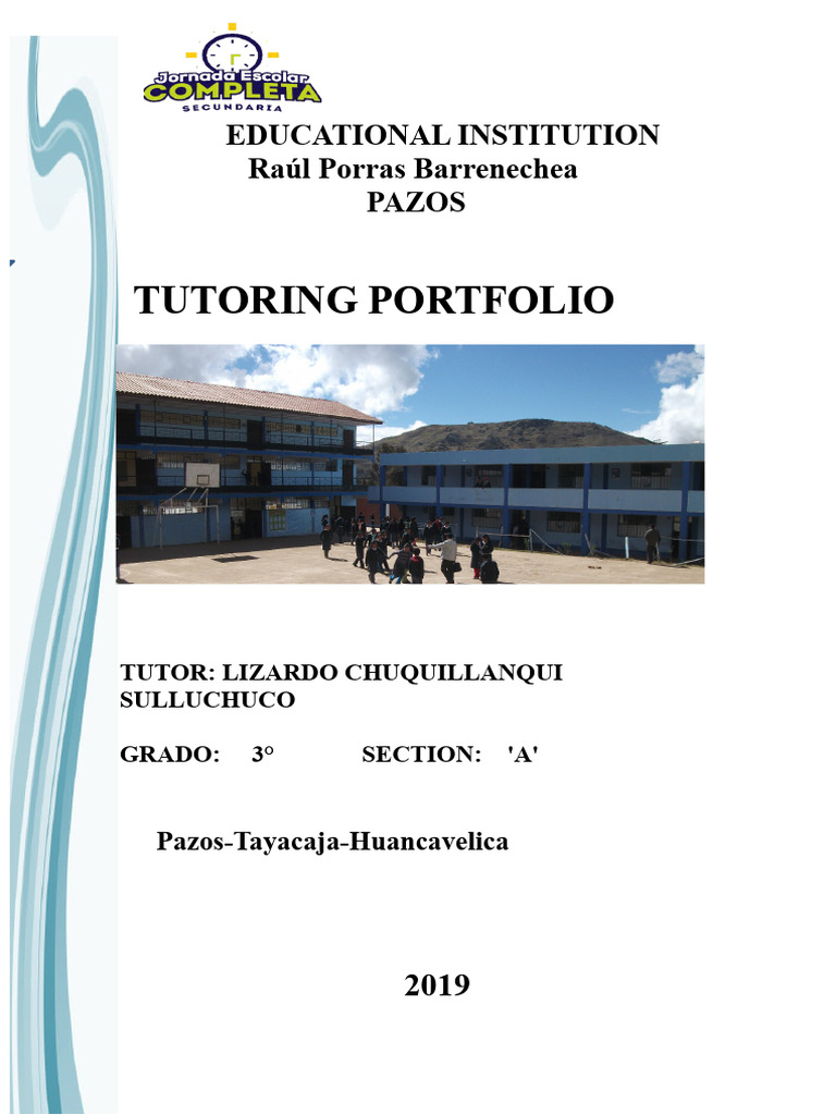 Tutorial Portfolio 2019 | PDF | Teachers | Evaluation