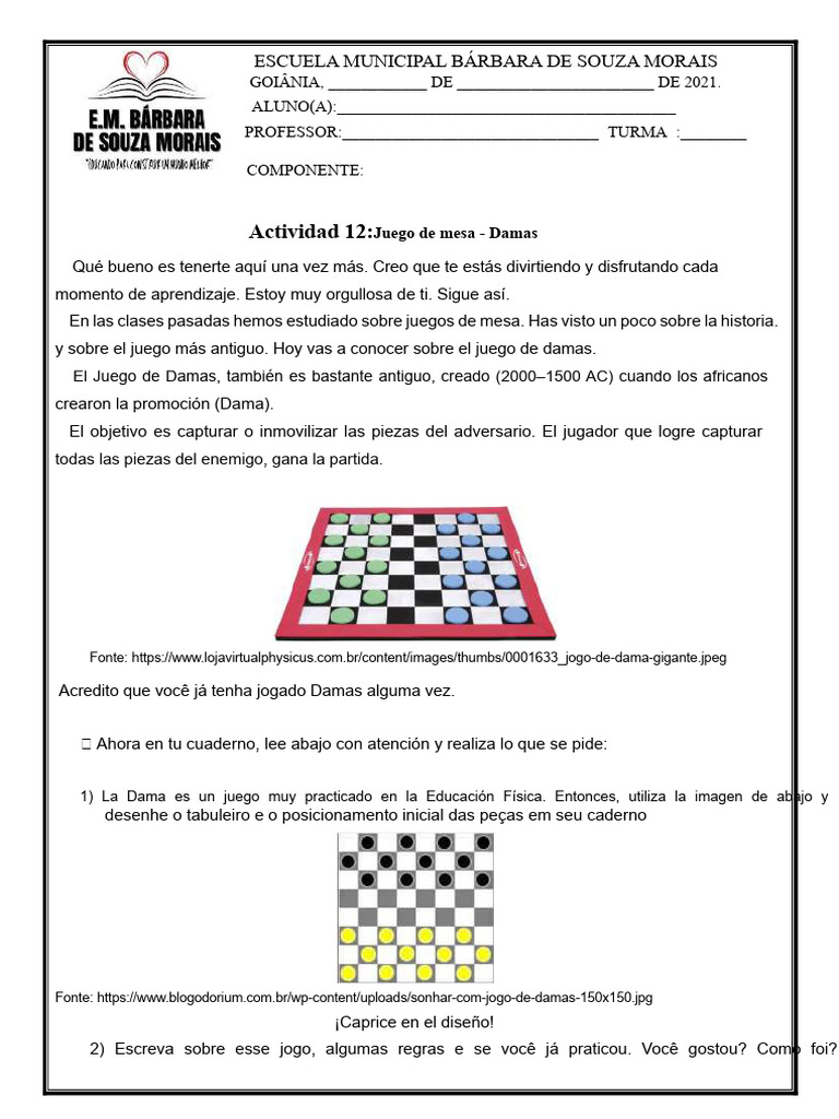 Semana 7 Educación Física Grupo e | PDF | Juegos de mesa | Juegos de ...