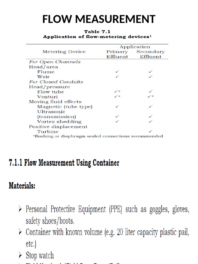 Workshop On Discharge Flow Rate Measurement | PDF