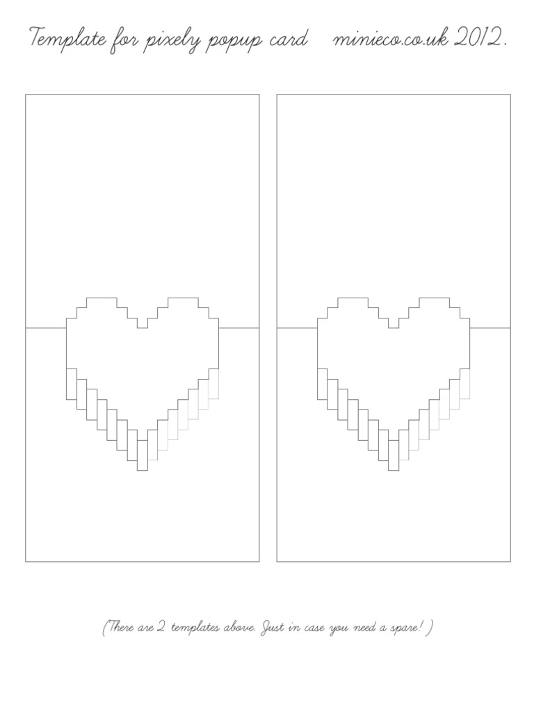 Heart Card Template | PDF