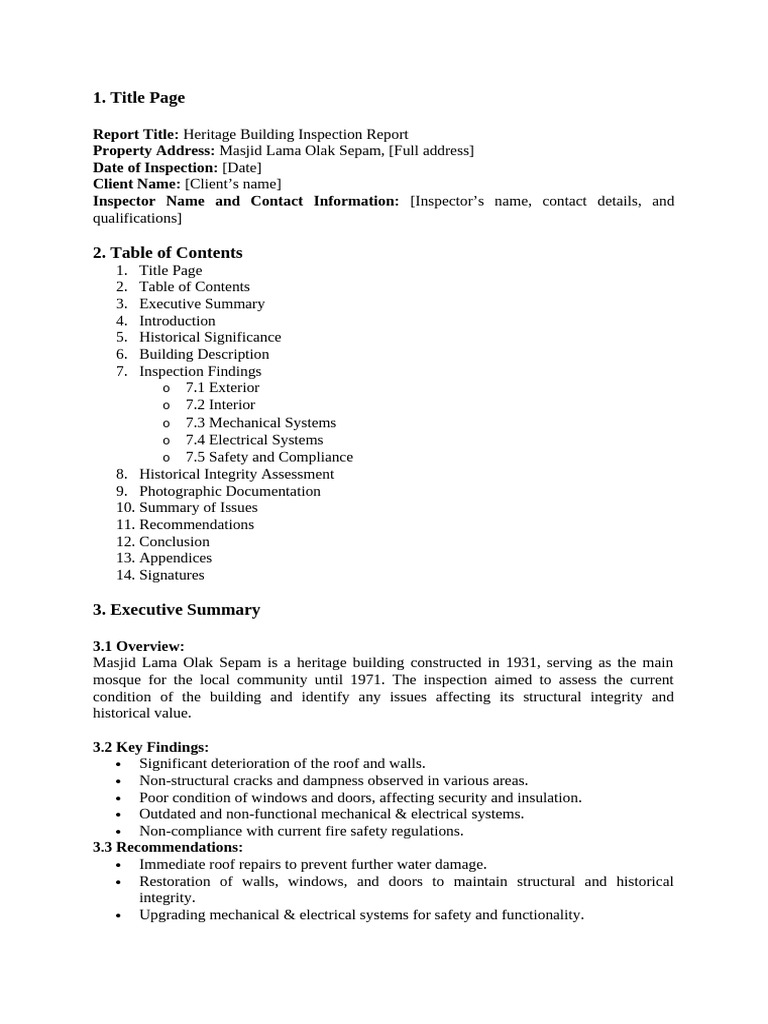 BSAI Project - Olak Sepam | PDF | Regulatory Compliance | Mosque