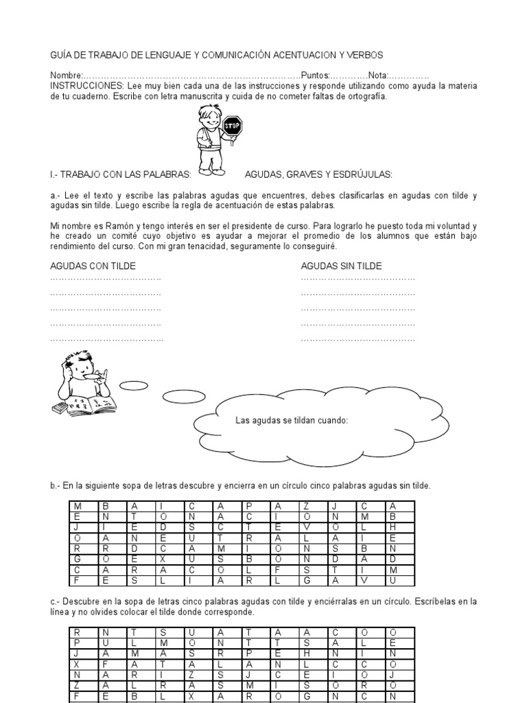 Guía de Acentuación y Verbos en Español | PDF