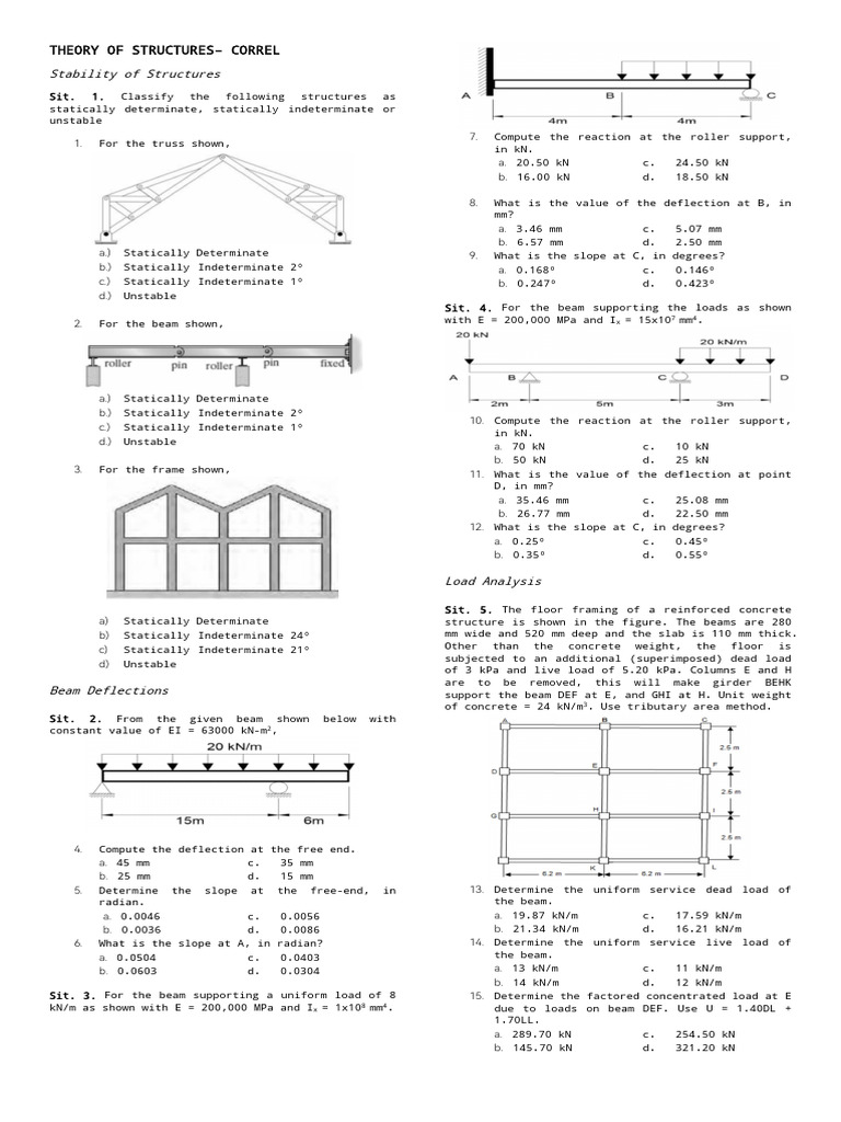 Theory of Structures | PDF | Beam (Structure) | Truss