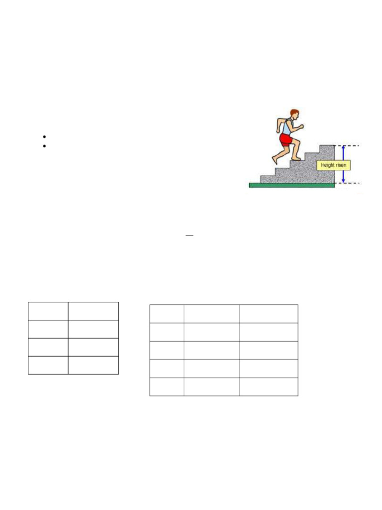 Power of Stairs Lab | PDF | Mass | Measurement