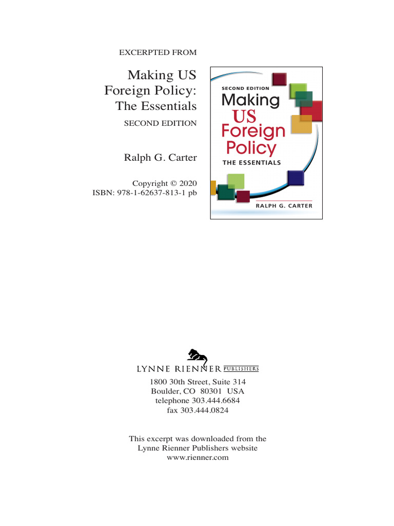 US FP Decision-Making | PDF | United States Congress | American Government