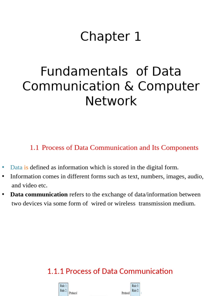 DCN Unit1 Ppt | PDF | Duplex (Telecommunications) | Computer Network