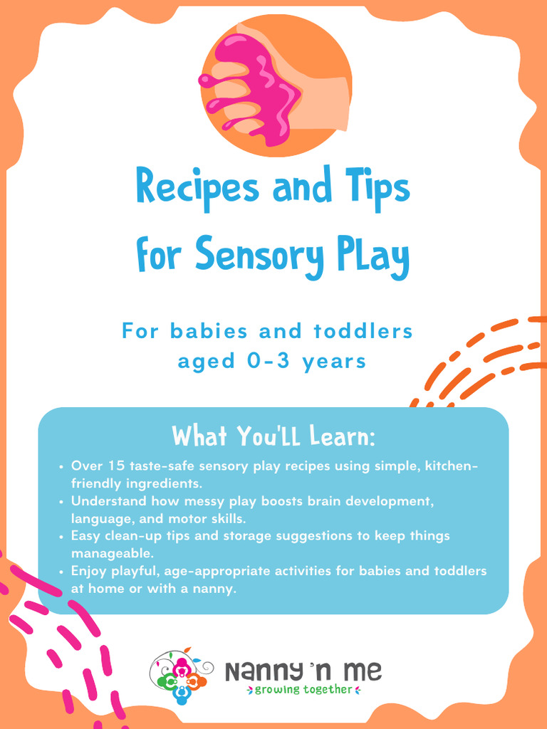 Sensory Play Recipes for Toddlers | PDF | Corn Starch | Foods