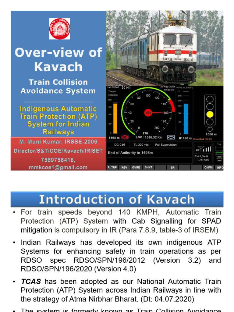 Indian Railways KAVACH ATP System Overview | PDF | Rail Infrastructure ...