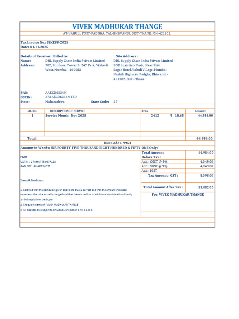 Tax Invoice Certification for Services | PDF | Government | Government ...