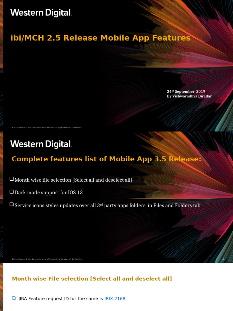 Mobile App Features 2.5 Release - Final | PDF | Ios | Information ...