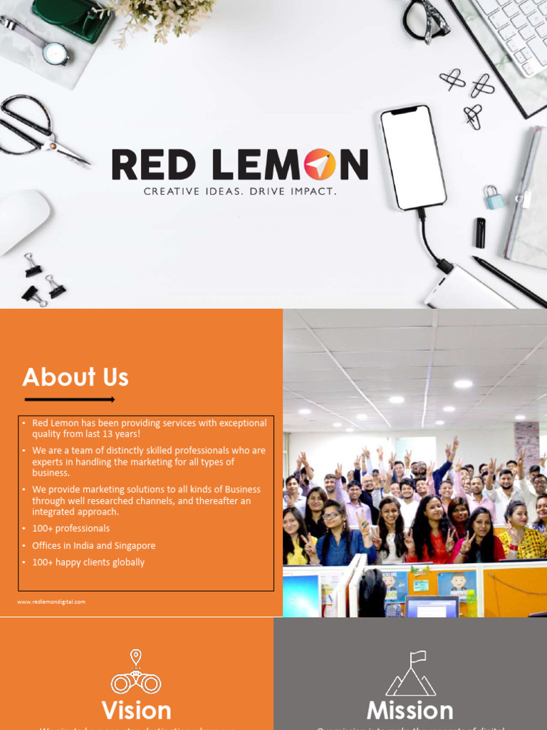Red Lemon Website Porfolio | PDF | Websites | Bootstrap (Front End ...