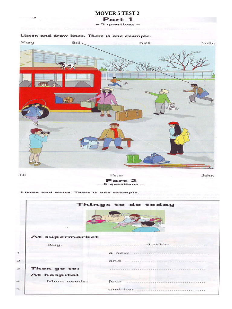 Mover 5 Test 2 | PDF