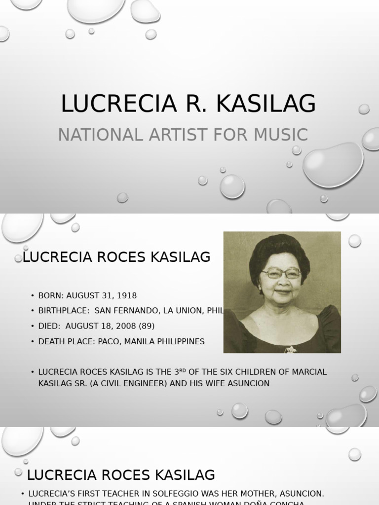 Lucrecia Kasilag (Cpar) | PDF | Classical Music