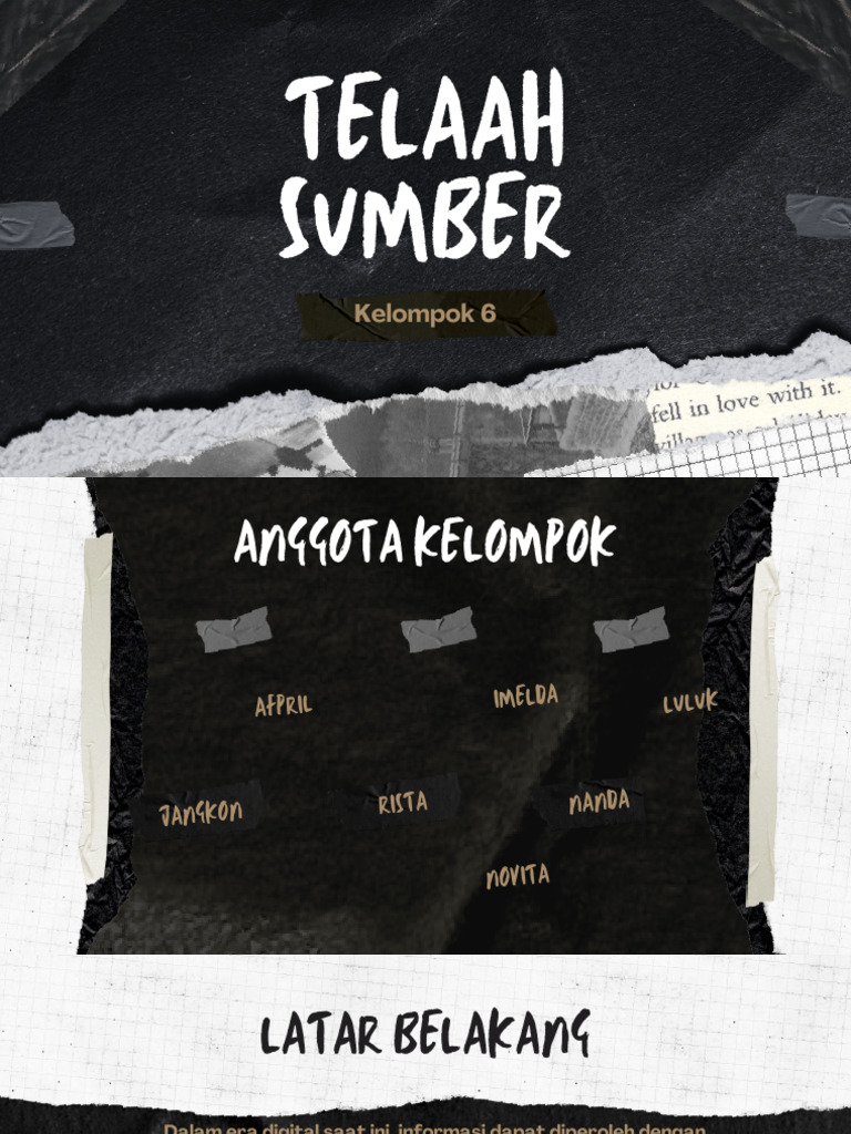 Pentingnya Telaah Sumber Informasi | PDF
