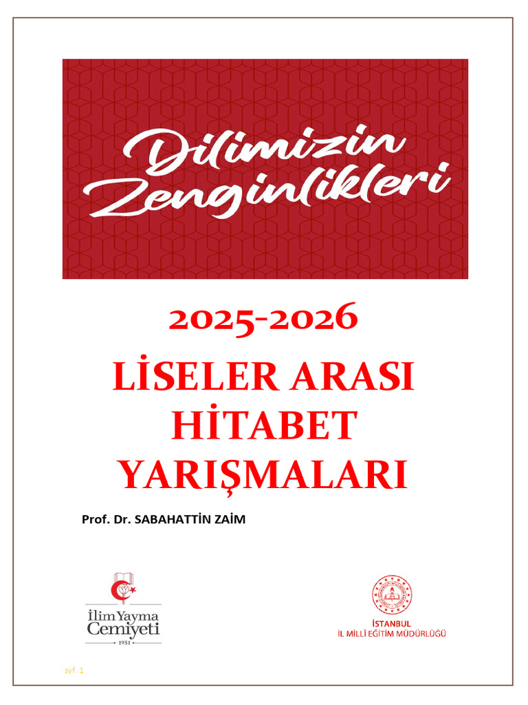 2025 - 2026 Li - Seler Arasi Hi - Tabet Yaris - Masi Kilavuz (Sabahatti - N Zai - M) - Son Hali ...