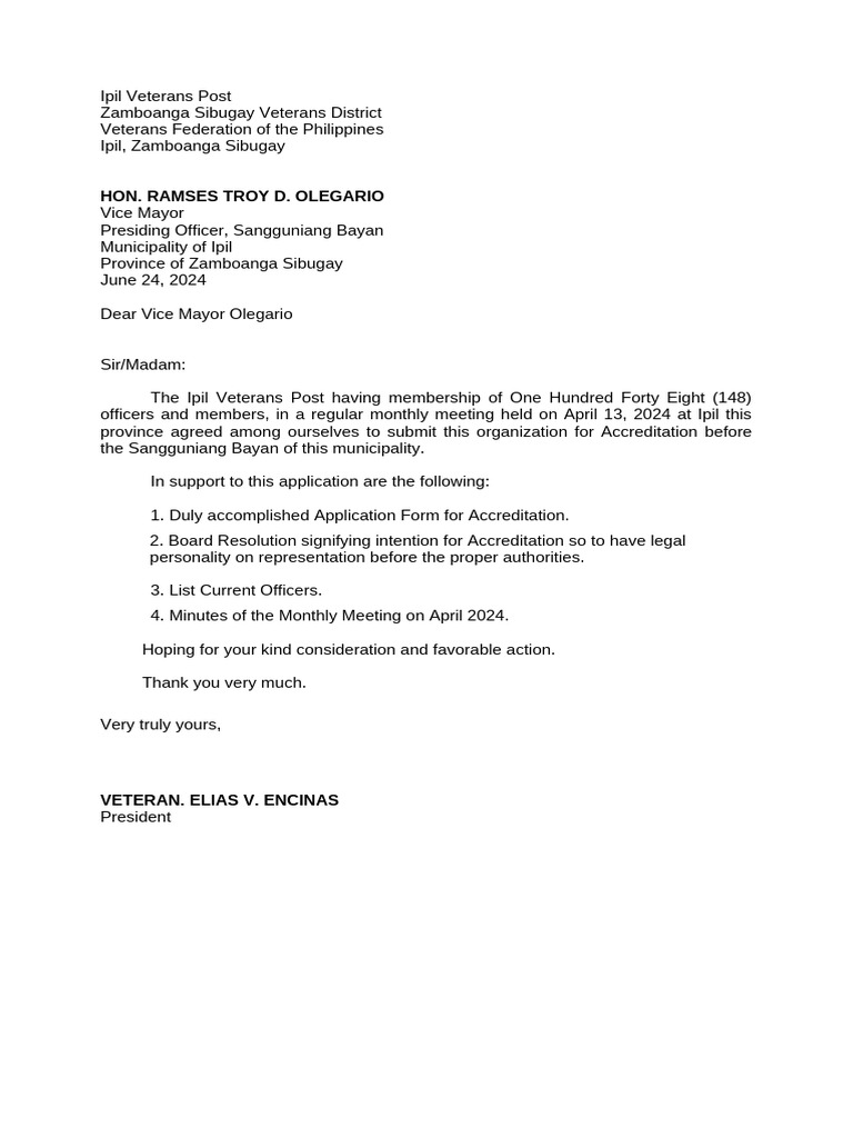 Request Accreditation | PDF