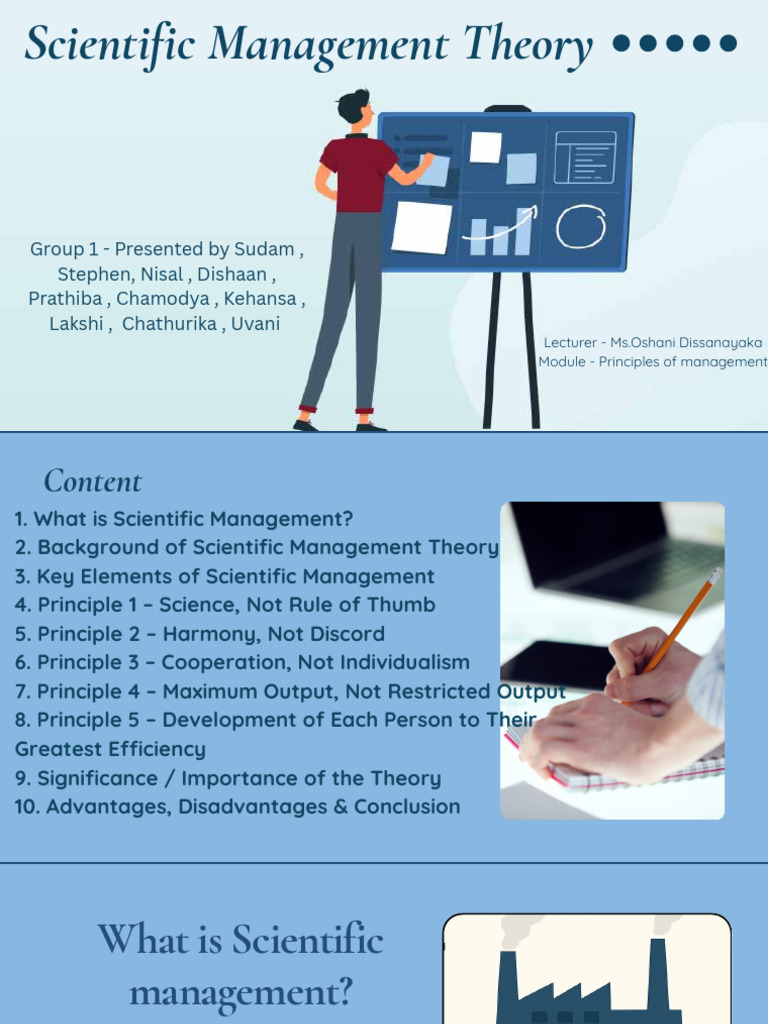 Overview of Scientific Management Theory | PDF | Team Building | Employment