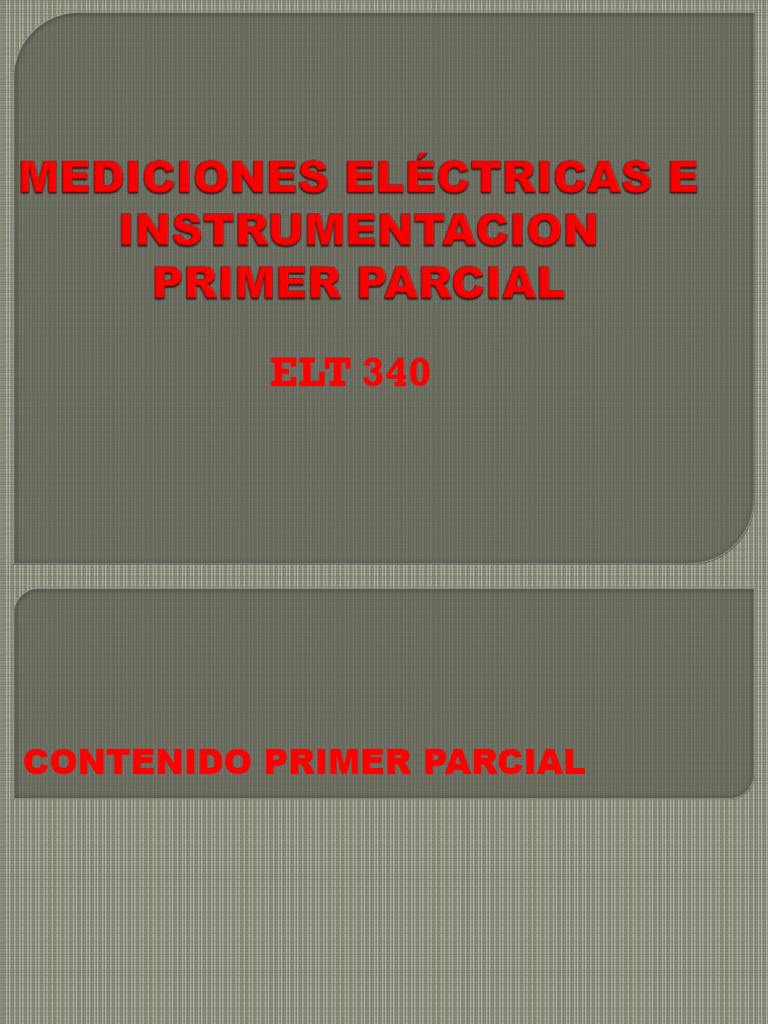Med-Intrument 1er Parcial | PDF | Campo magnético | Inducción ...