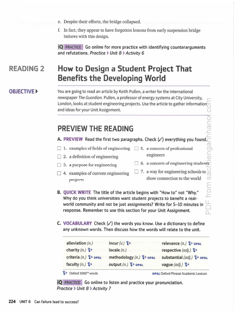 UNIT 8 - Reading 2 | PDF
