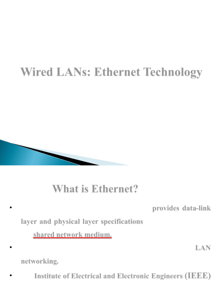 Ethernet Technology Overview and Standards | PDF | Ethernet | Computer ...