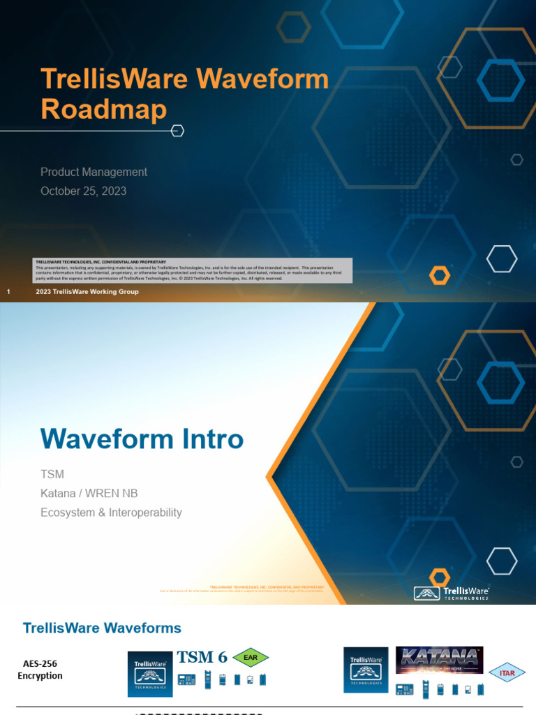 TrellisWare Waveform Roadmap | PDF | Wireless Ad Hoc Network | Wi Fi