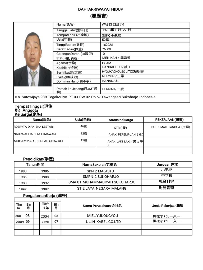 CV Wasidi | PDF