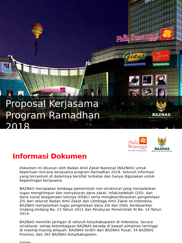 Contoh Proposal Konter & Event Ramadhan | PDF