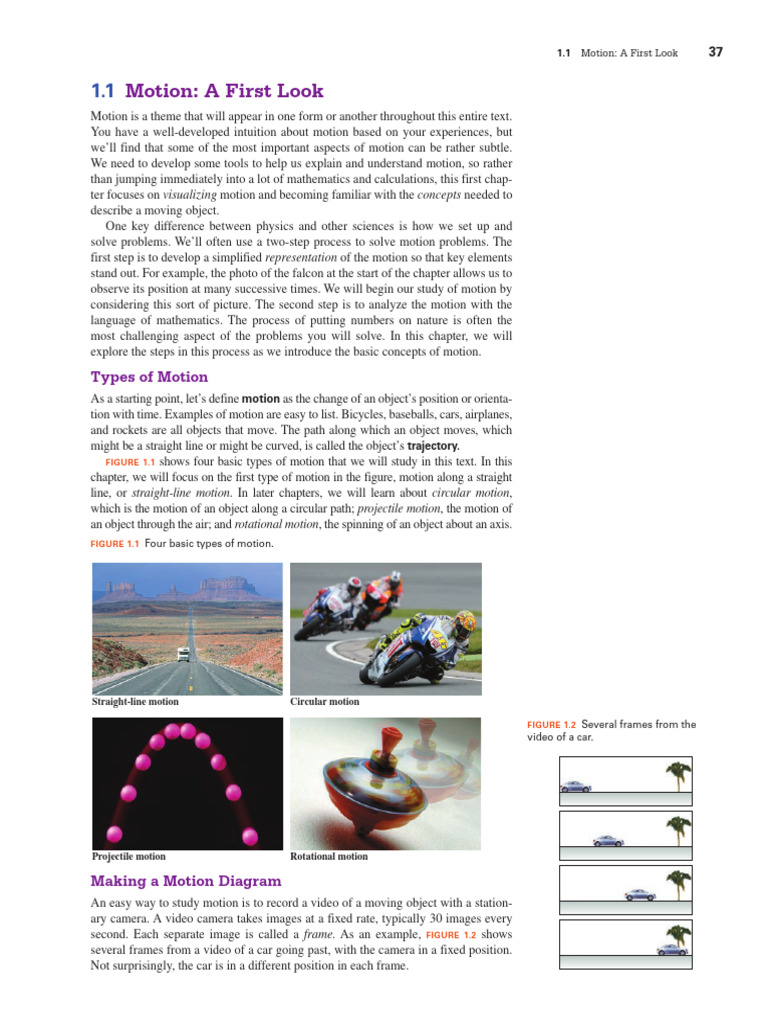 Unit 1.3 Representing Motion | PDF | Oscillation | Physics