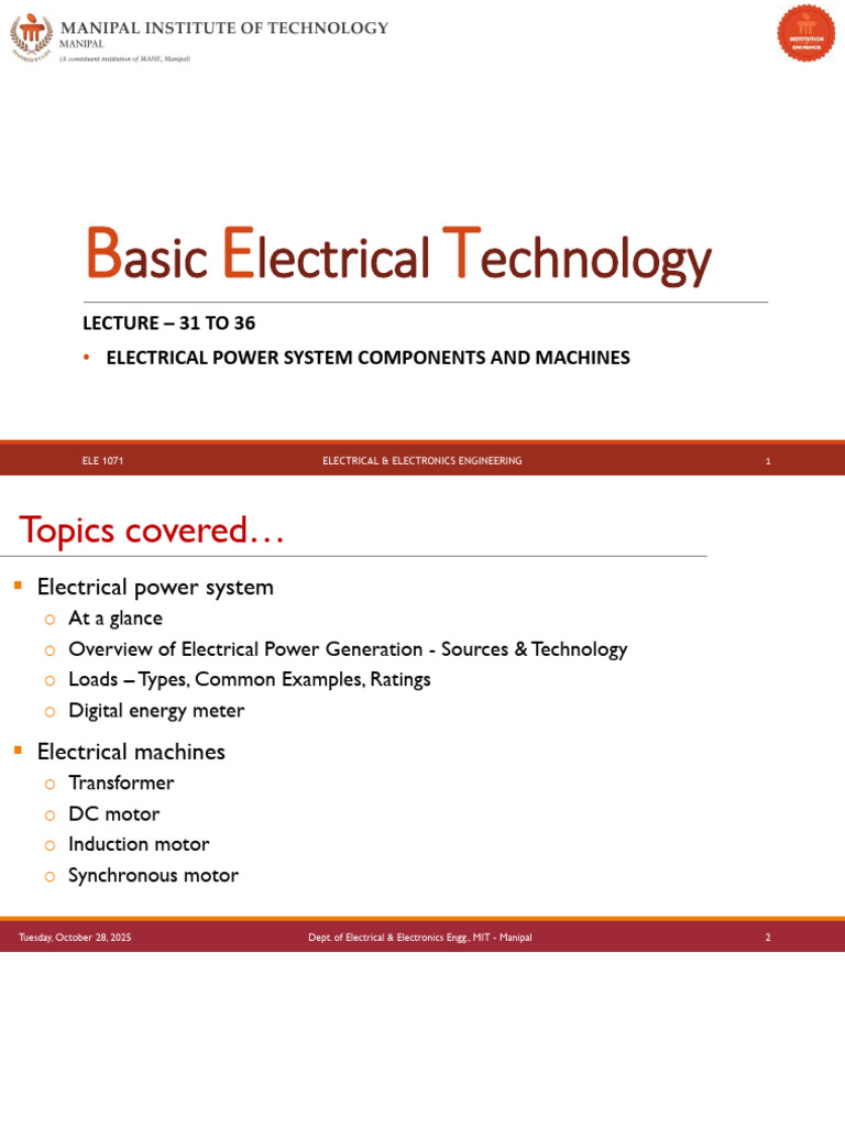 Electrical Power Systems Overview | PDF | Power Station | Electric ...