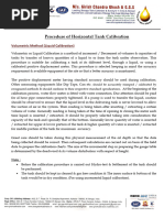 Storage Tank Calibration Guide | PDF | Volume | Calibration