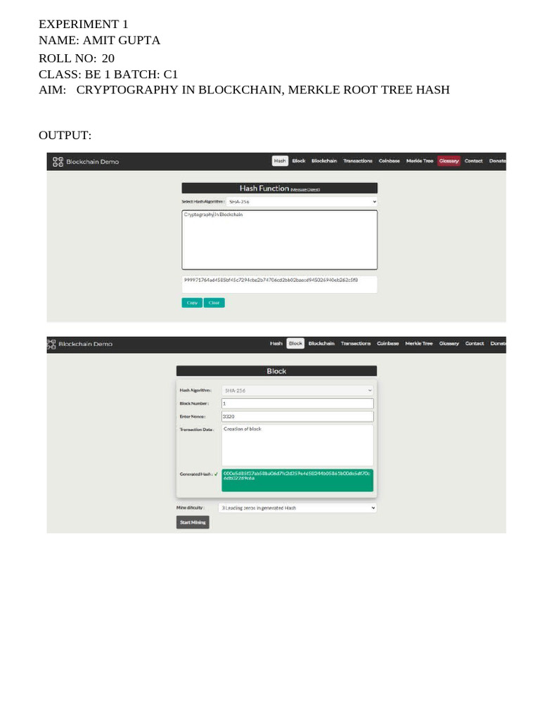 BKC Exp Output 1-6 | PDF | Computer Programming