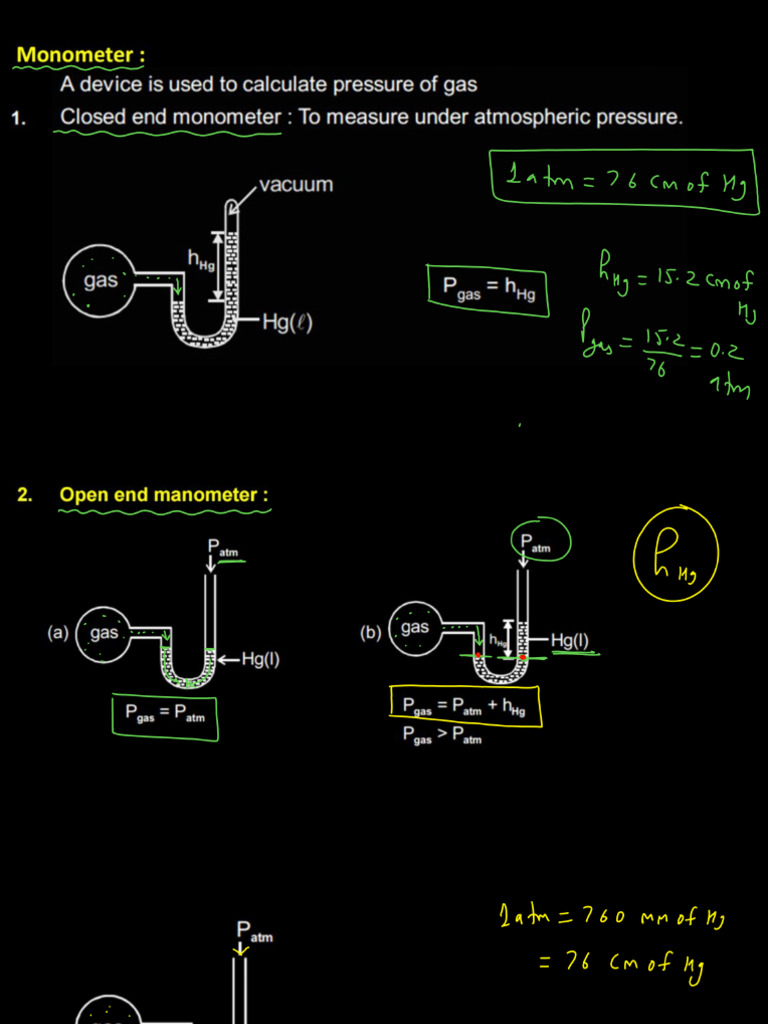 Gaseous State - L-02 (Class Notes) - Ideal Gas Laws | PDF