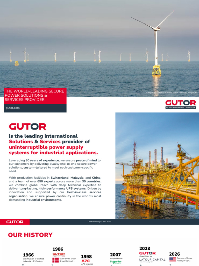 Gutor - Company Profile - Oct 2025 | PDF | Power Inverter | Rectifier