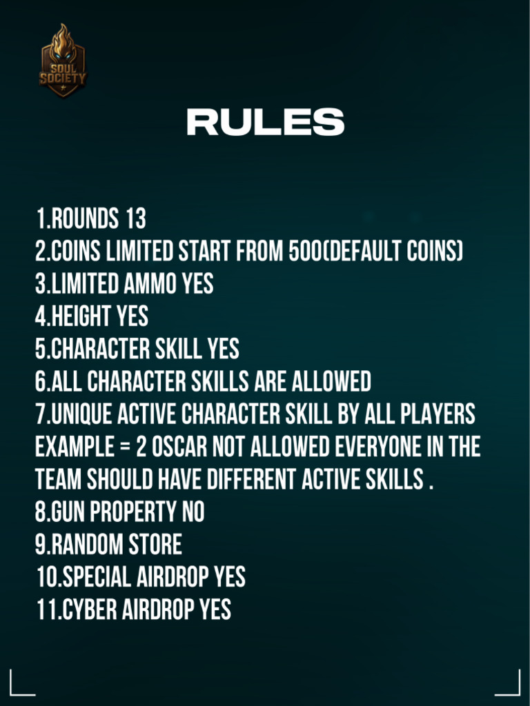 Cs Cup Rules | PDF