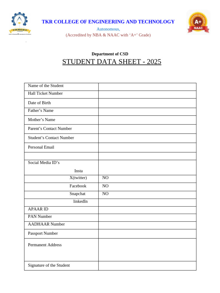 Copy of Narmada Data Sheet | PDF