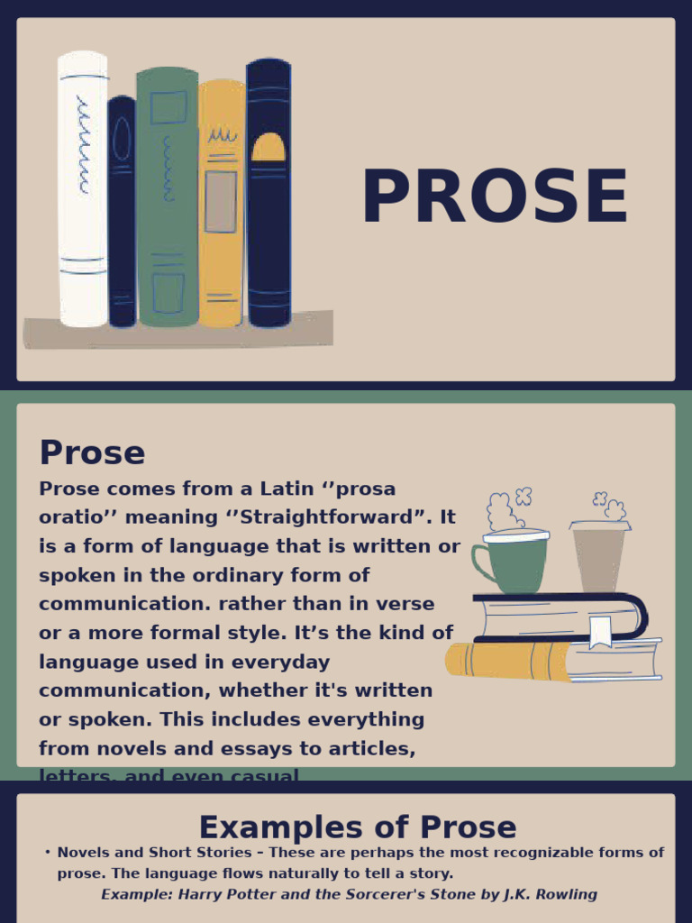 Understanding Prose: Types and Elements | PDF | Narration | Narrative