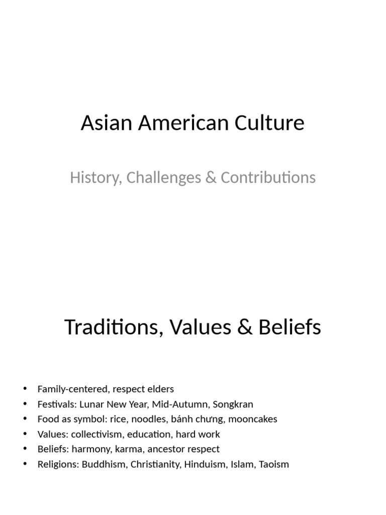 Asian American Culture Updated | PDF